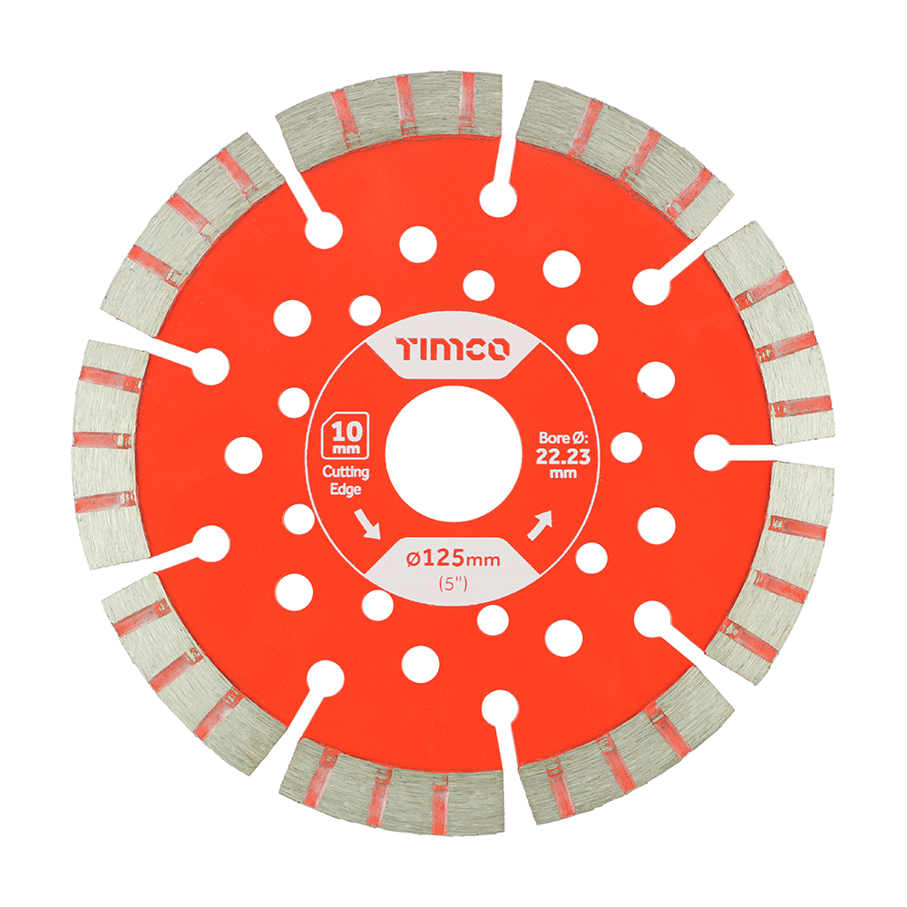 125 x 22.2mm Trade Diamond Blade – Segmented | Bolt World