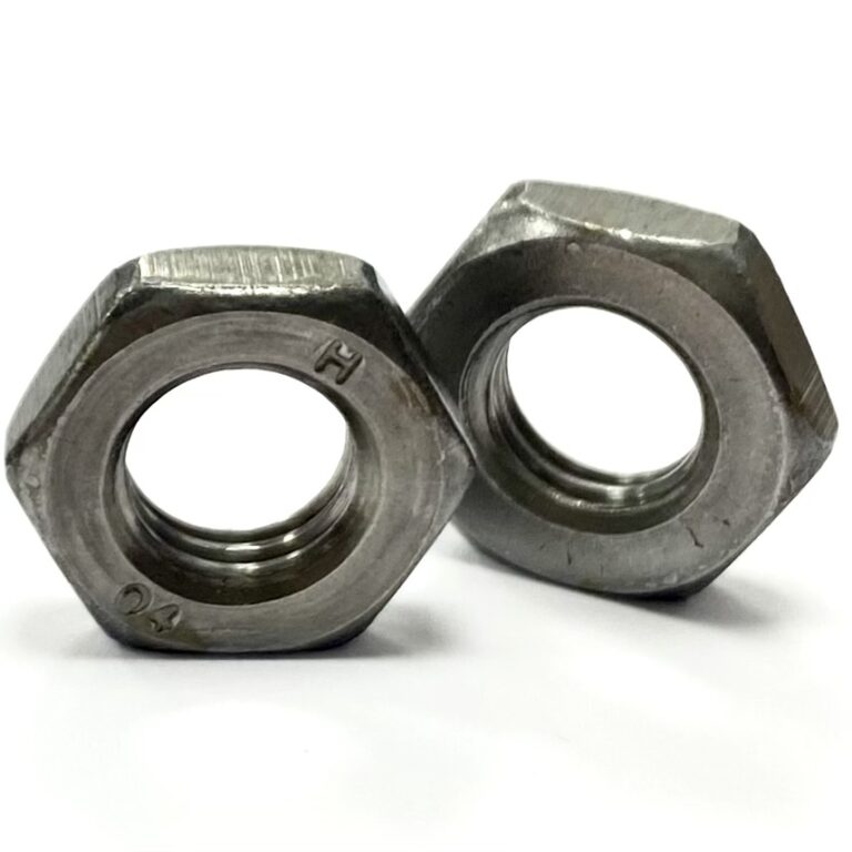 M36 Hexagon Lock Nut / Half Half, Self Colour Grade 4, DIN 439 | Bolt World