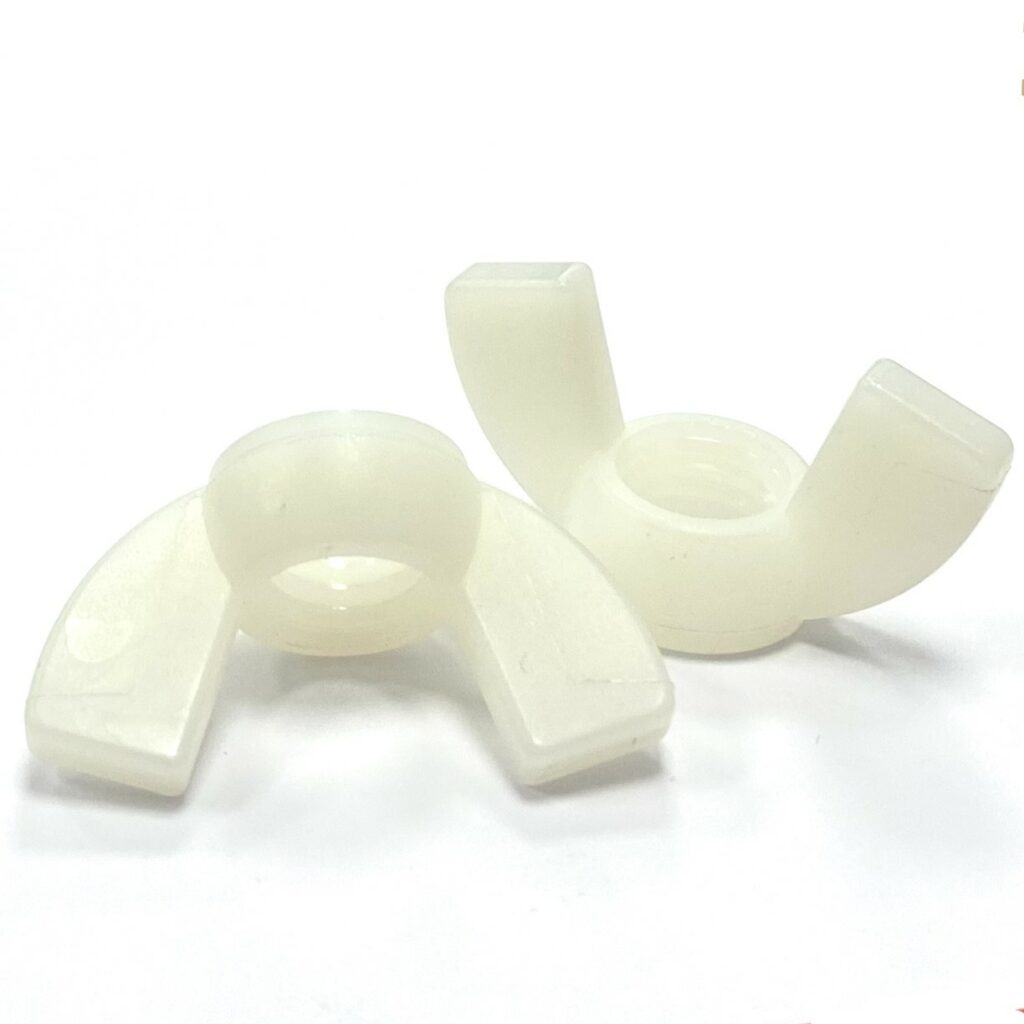 M8 Wing Nut Nylon Grade 66 Natural DIN 315 | Bolt World