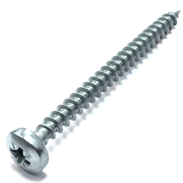 KADco® 8 x 5/8″ (4.2 x 16mm) Pozi Pan Head Self Tapping Screws BZP ...
