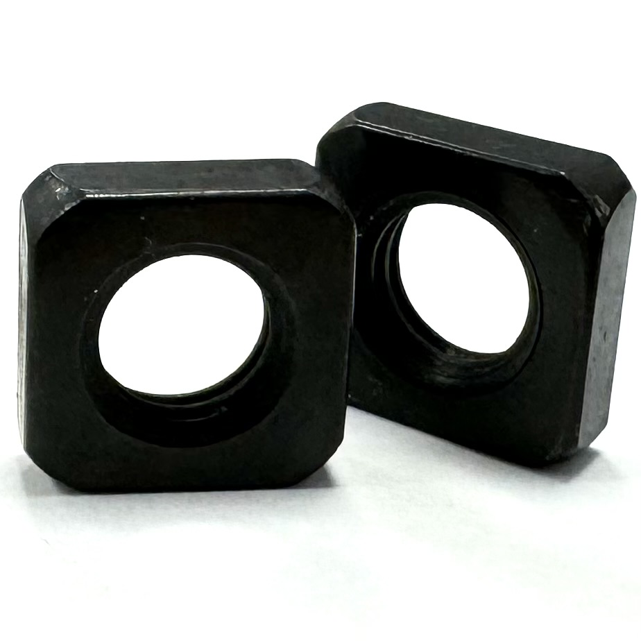 M4 Square Pressed Nut Thin Type, Black Passivated Steel – DIN 562 ...