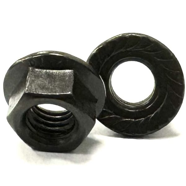 8-32 UNC Hex Serrated Flange Nuts BLACK Stainless Steel A2 (304) - Bolt ...