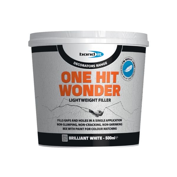 One Hit Wonder Lightweight Filler. White. Size 500ml | Bolt World