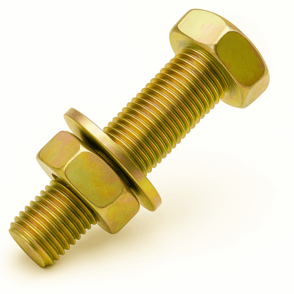 M18 x 90mm Hexagon Head Fully Threaded Setscrew, Nut & Washer ...