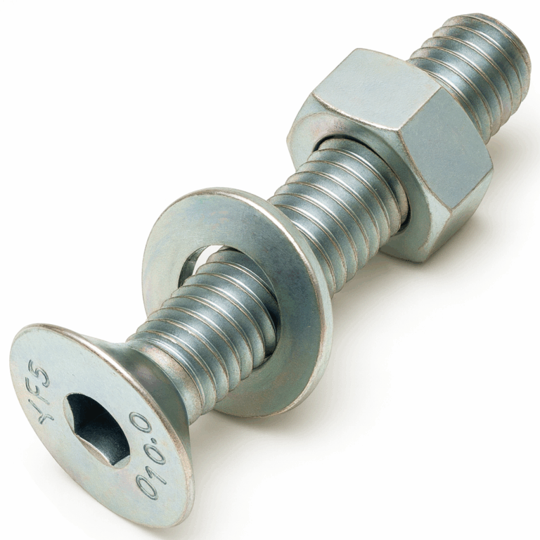 M5 x 25mm Socket Countersunk Screw, Nut & Washer (Assembled Bolt) High ...